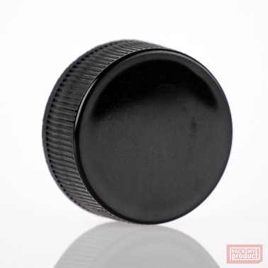 28mm Black Wadded Cap